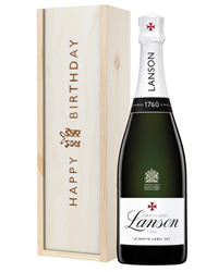 Lanson White Label Champagne Fathers Day Gift - Next Day Delivery UK