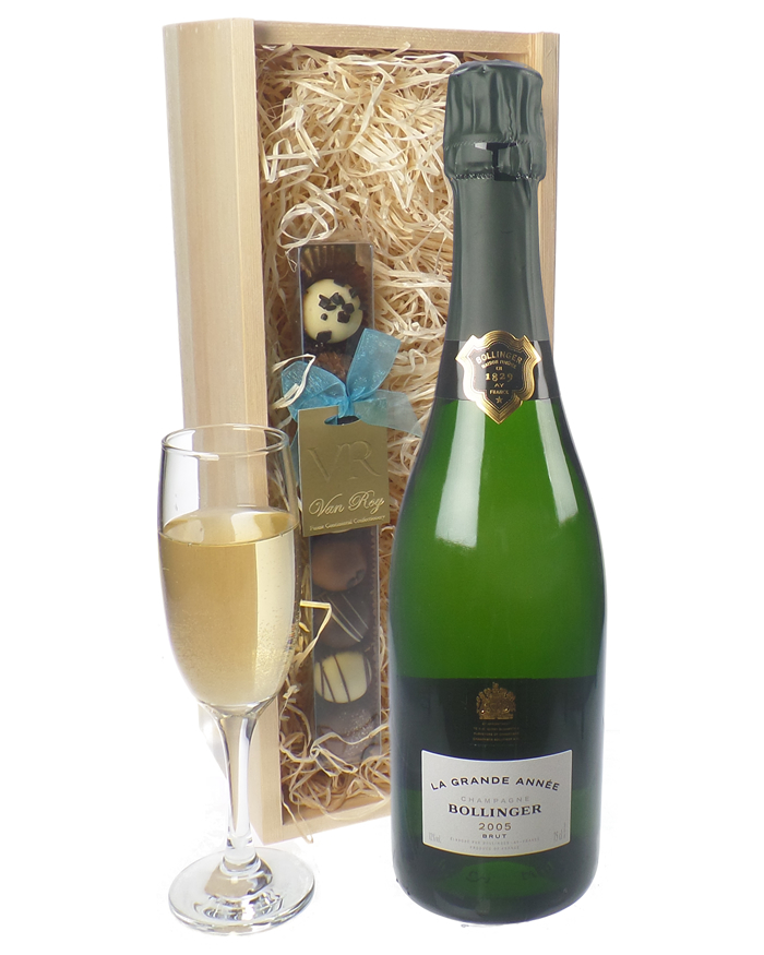Bollinger Grande Annee Champagne and Chocolates Gift Set - Next Day ...