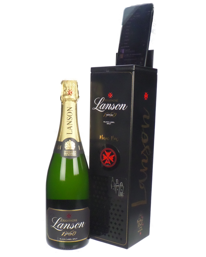 Lanson Champagne Music Box Gift - Next Day Delivery UK