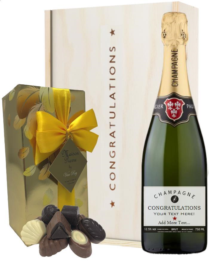 Personalised Congratulations Champagne and Chocolates Gift Box - Next ...