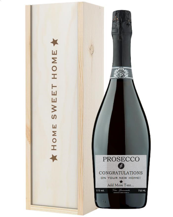 Personalised New Home Prosecco Gift - Next Day Delivery UK