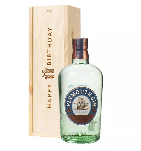 Plymouth Gin Thank You Gift In Wooden Box