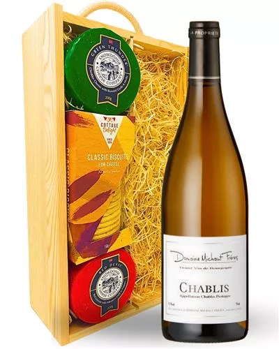 Chablis Wine and Cheese Hamper - Next Day Delivery UK