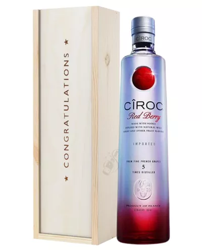 Ciroc Red Berry Vodka Congratulations Gift - Next Day Delivery UK