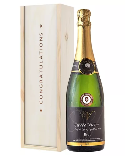 English Sparkling Wine Congratulations Gift - Next Day Delivery UK
