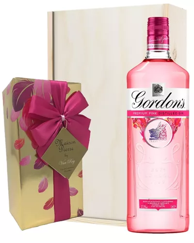 Pink Gin and Chocolates Gift Set - Next Day Delivery UK