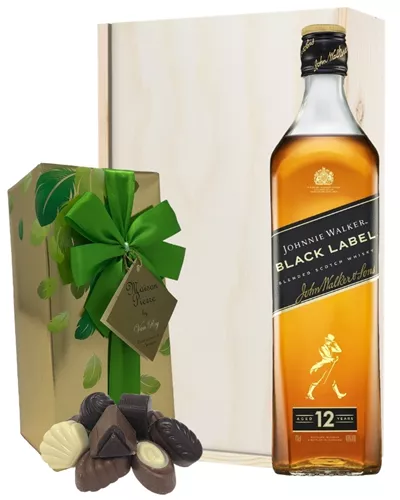 Johnnie Walker Whisky and Chocolates Gift Set - Next Day Delivery UK