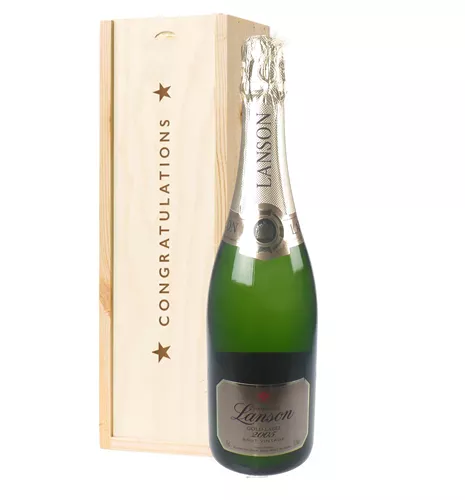 🥂 Lanson Gold Label Vintage Champagne Congratulations Gift