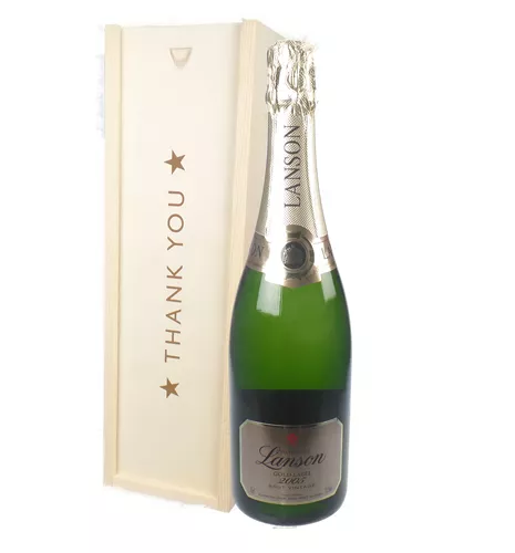 🥂 Lanson Gold Label Vintage Champagne Thank You Gift