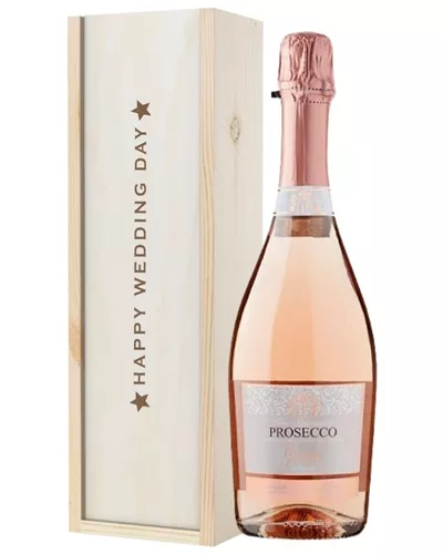 Prosecco Rose Wedding Gift - Next Day Delivery UK