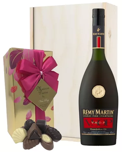 Remy Martin VSOP Cognac and Chocolates Gift Set - Next Day Delivery UK