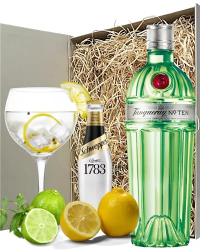 Tanqueray 10 Gin and Tonic Gift Set - Next Day Delivery UK