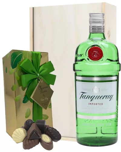 Tanqueray Gin and Chocolates Gift Set - Next Day Delivery UK